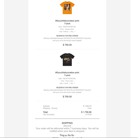 Gucci | Tops | Gucci Hallucination Orange Tshirt | Poshmark